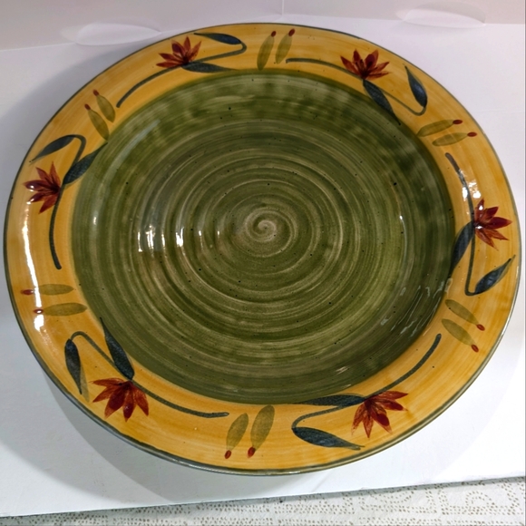 Pier 1 | Dining | Pier Elizabeth Vintage Stoneware Hand Painted Ceramic ...